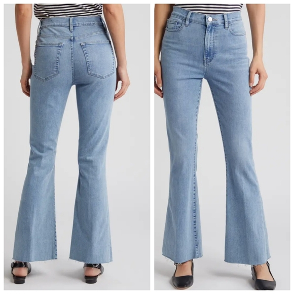 Frame Denim | Jeans | Frame Flare Raw Jeans | Poshmark